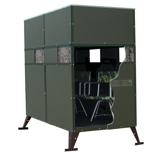 Texas Hunter Xtreme Ground Blind 4' x 8' with Full Door and Ground Legs ...